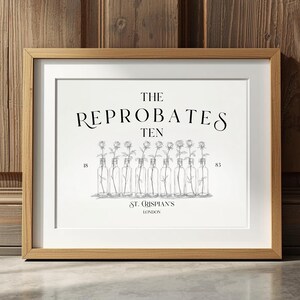 Reprobates Ten Print Emma M. Lion Art Floral Sketch (digital Download ...