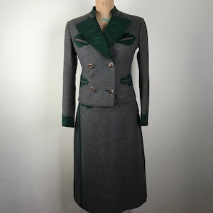 Vintage 1930s 30s 1940s 40s Austrian Embroidered Loden Suit Tyrolean ...