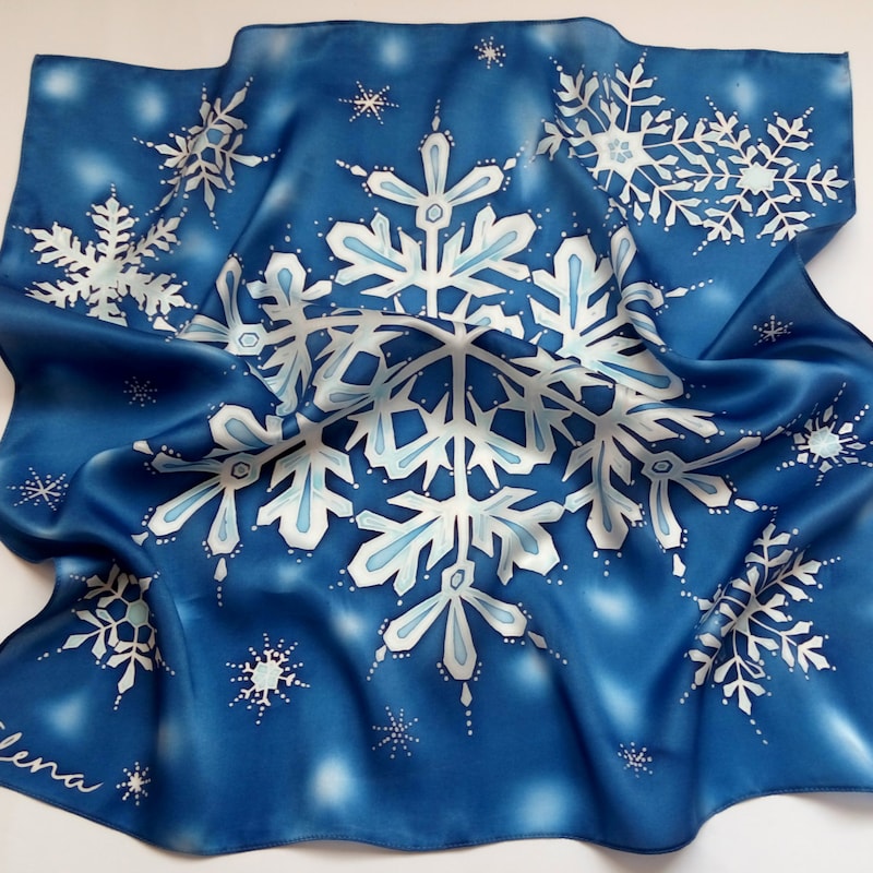Snowflake Scarf - Etsy