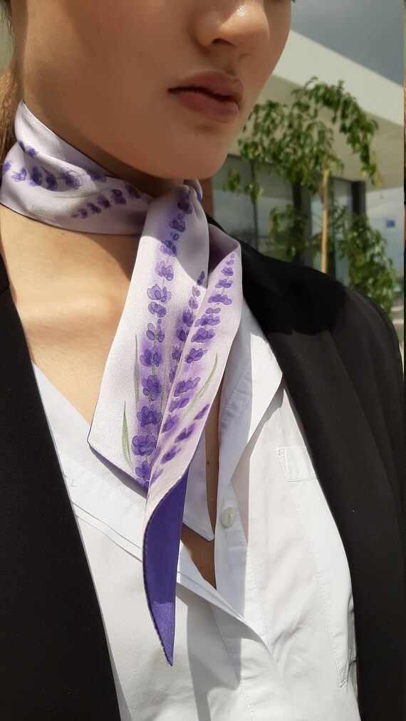 Short Silk Neck Scarves