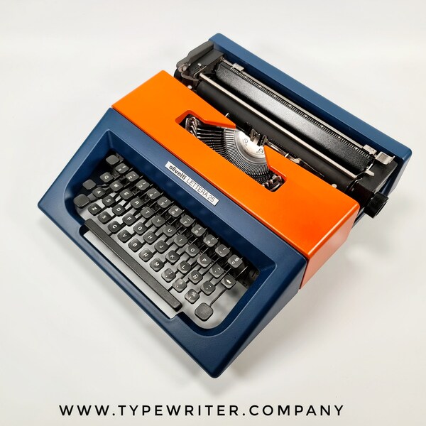 Blue Typewriter - Etsy