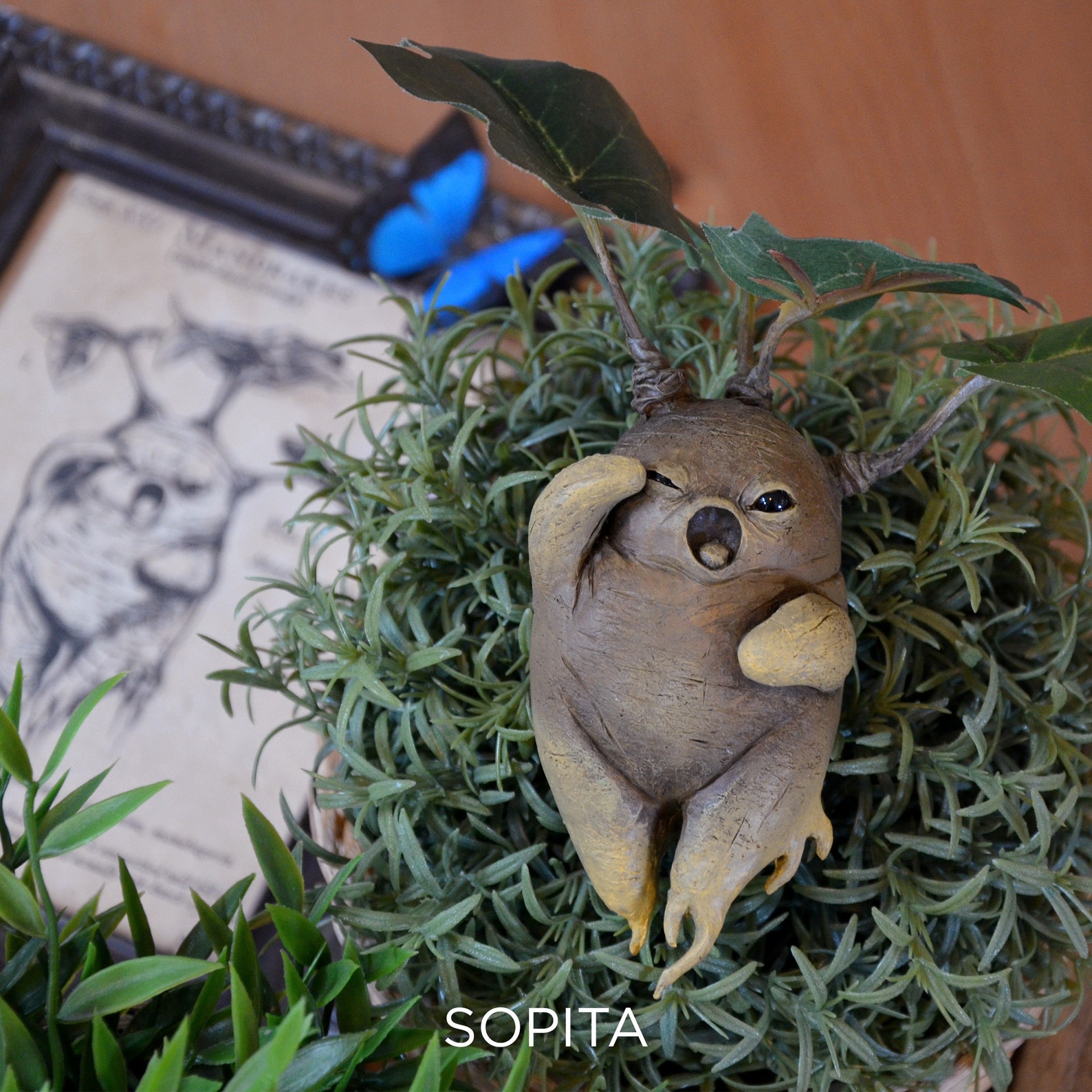 Mandrake With Pot - Hand Painted - Etsy