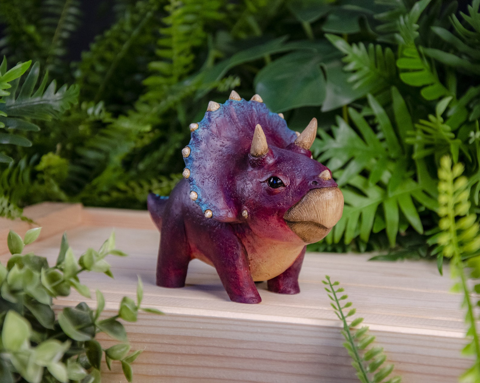 Cute Chonky Dinosaur Figure - Triceratops - Etsy