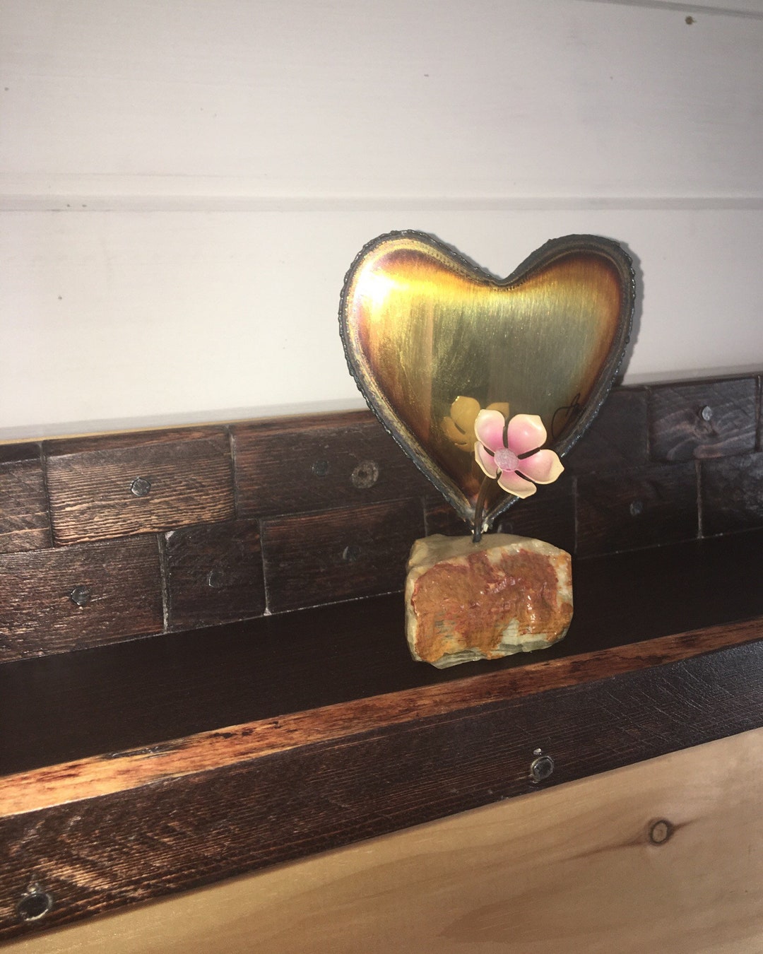 Rustic-wood- Handmade-floating Shelf- Home Decor- Unique Backboard ...