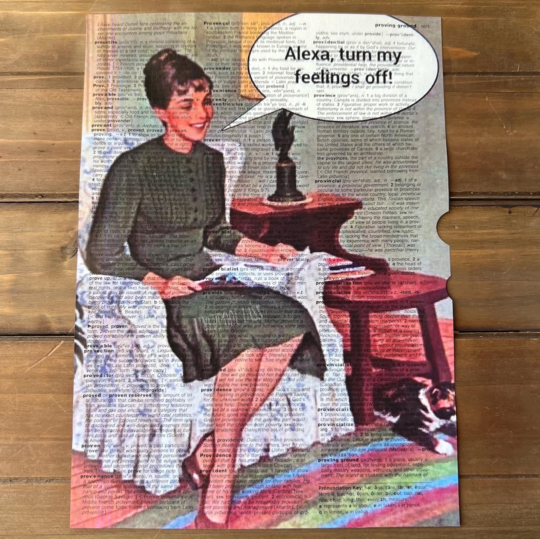 Alexa, Turn off My Feelings! Quote Dictionary Print- Meme-print on ...