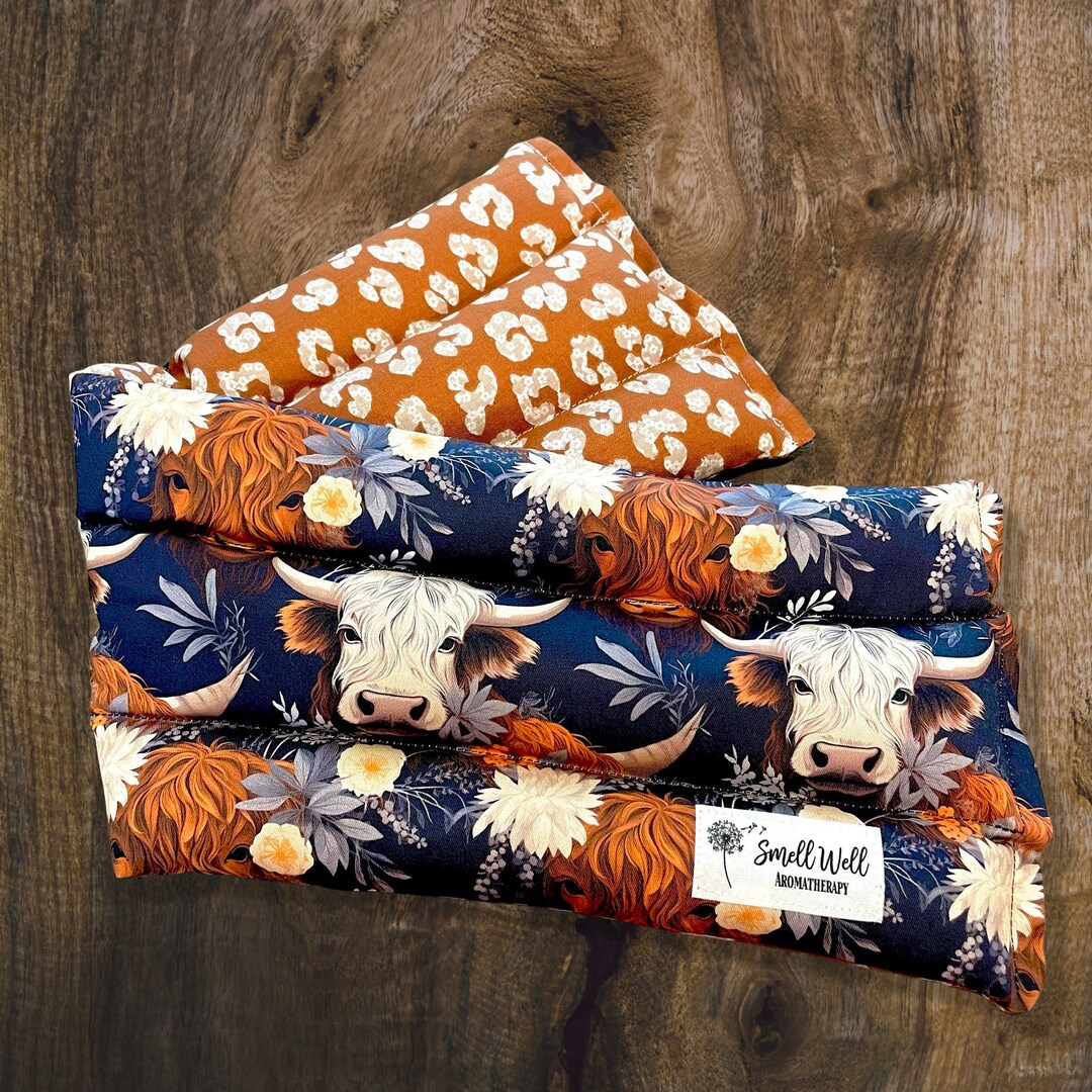 Boho Highland Cows, Warm/cold Neck Wrap, Therapy Bag, Microwavable ...