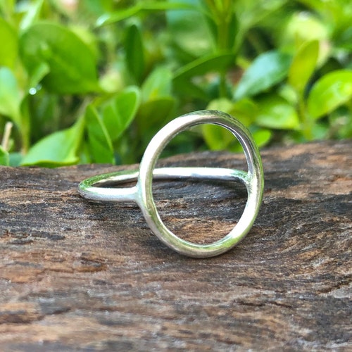 Minimalist Ring Sterling Silver Ring With Dainty Delicate | Etsy