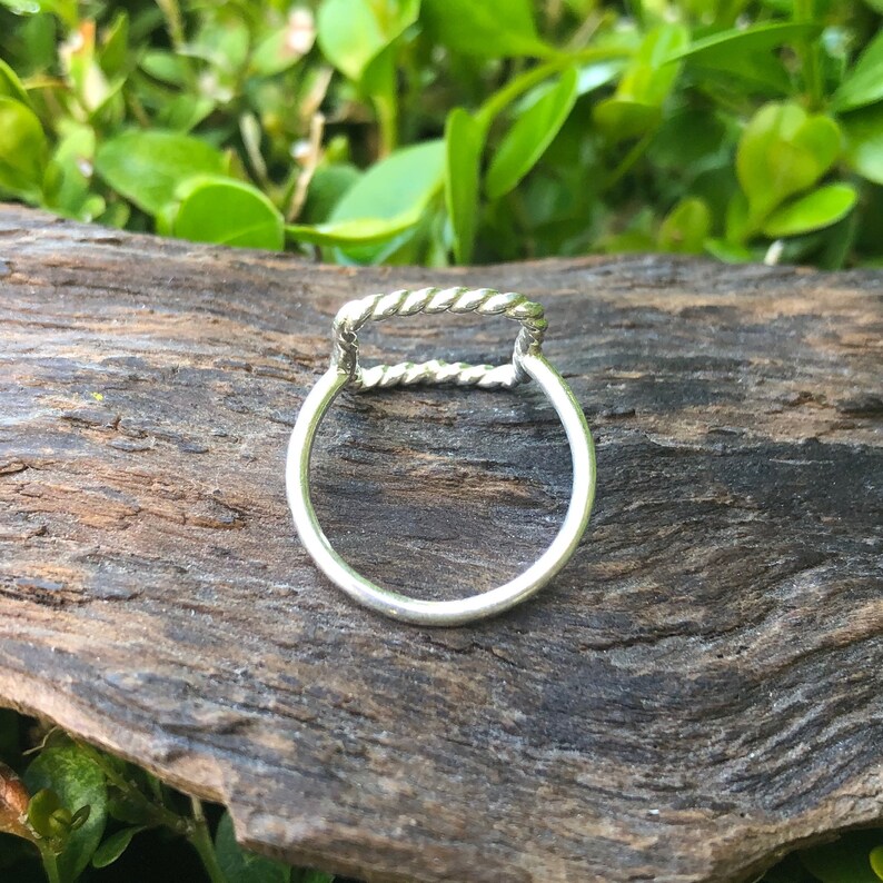 Minimalist Ring Sterling Silver Ring With Dainty Delicate - Etsy