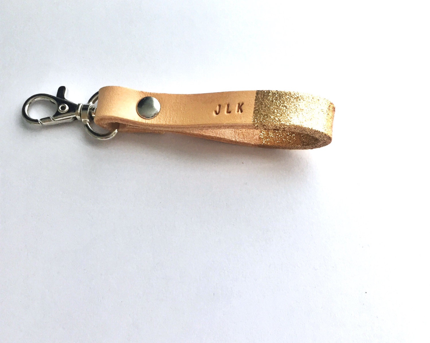 Custom Leather Keychain Personalized Custom Color Glitter - Etsy
