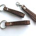 Custom Leather Keychain, Personalized Leather, Coordinates Key Ring ...