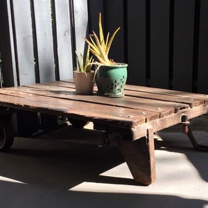 Rail Cart Coffee Table - Etsy