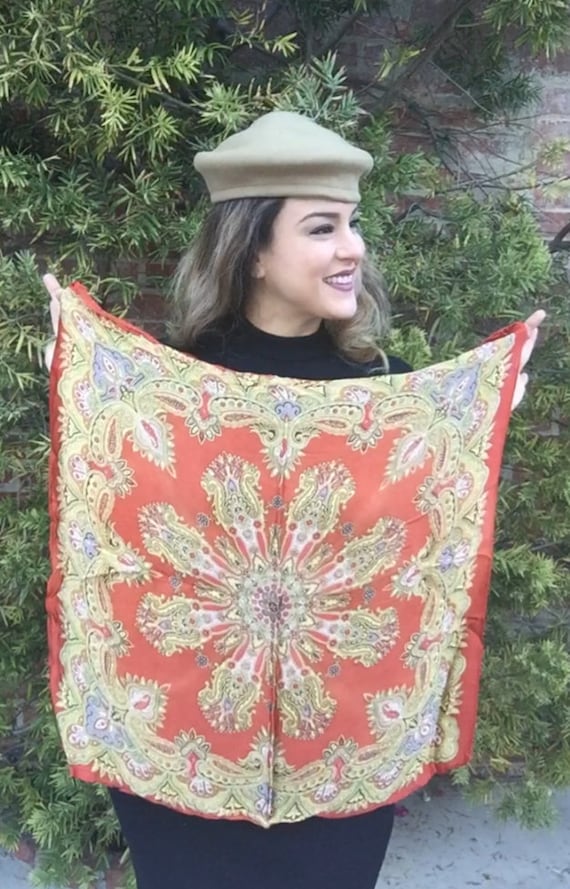 Vintage aris scarf 1970s - Gem