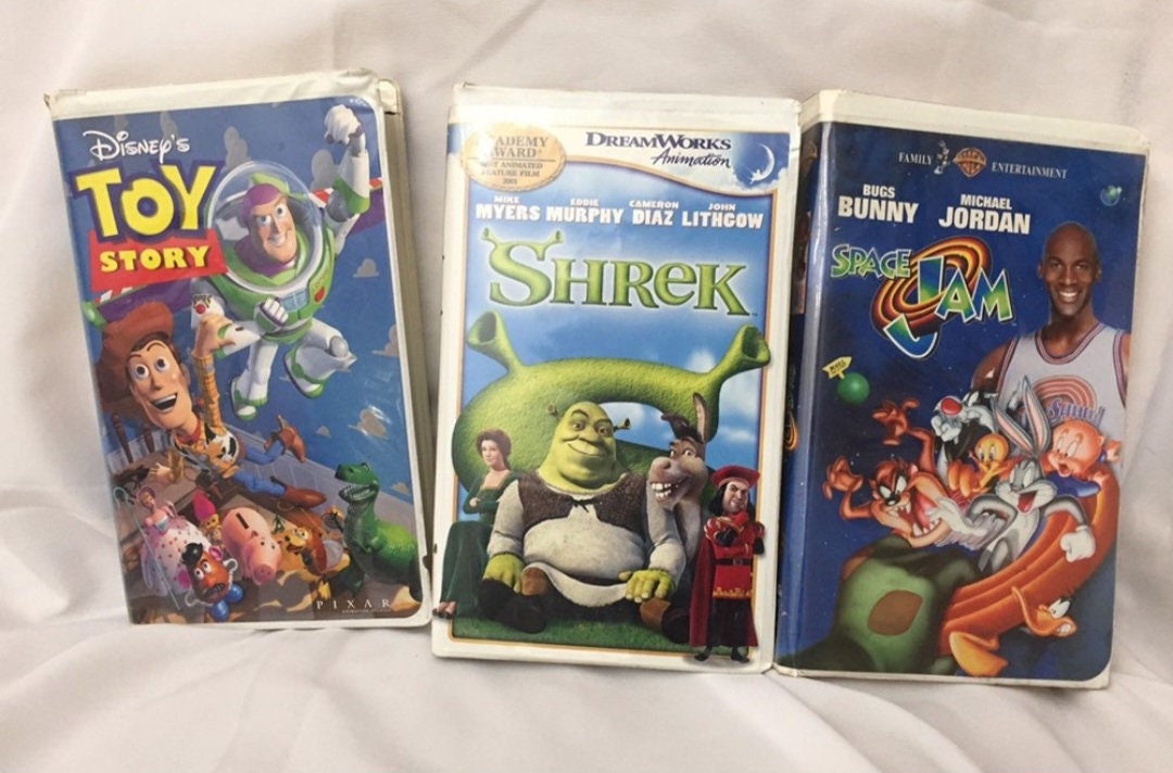VHS Toy Story, Shrek, Space Jam - Etsy
