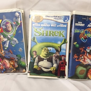 VHS Toy Story, Shrek, Space Jam - Etsy
