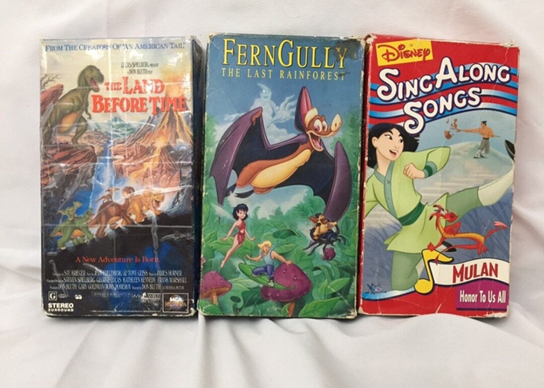 Land Before Time, Ferngully, Sing-along Mulan - Etsy