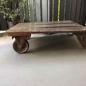 Rail Cart Coffee Table - Etsy