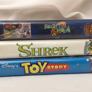 VHS Toy Story, Shrek, Space Jam - Etsy