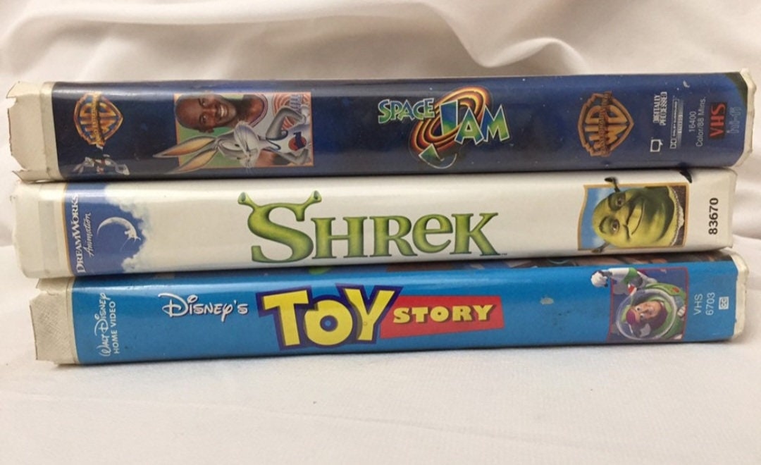 VHS Toy Story, Shrek, Space Jam - Etsy