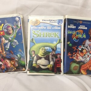 VHS Toy Story, Shrek, Space Jam - Etsy