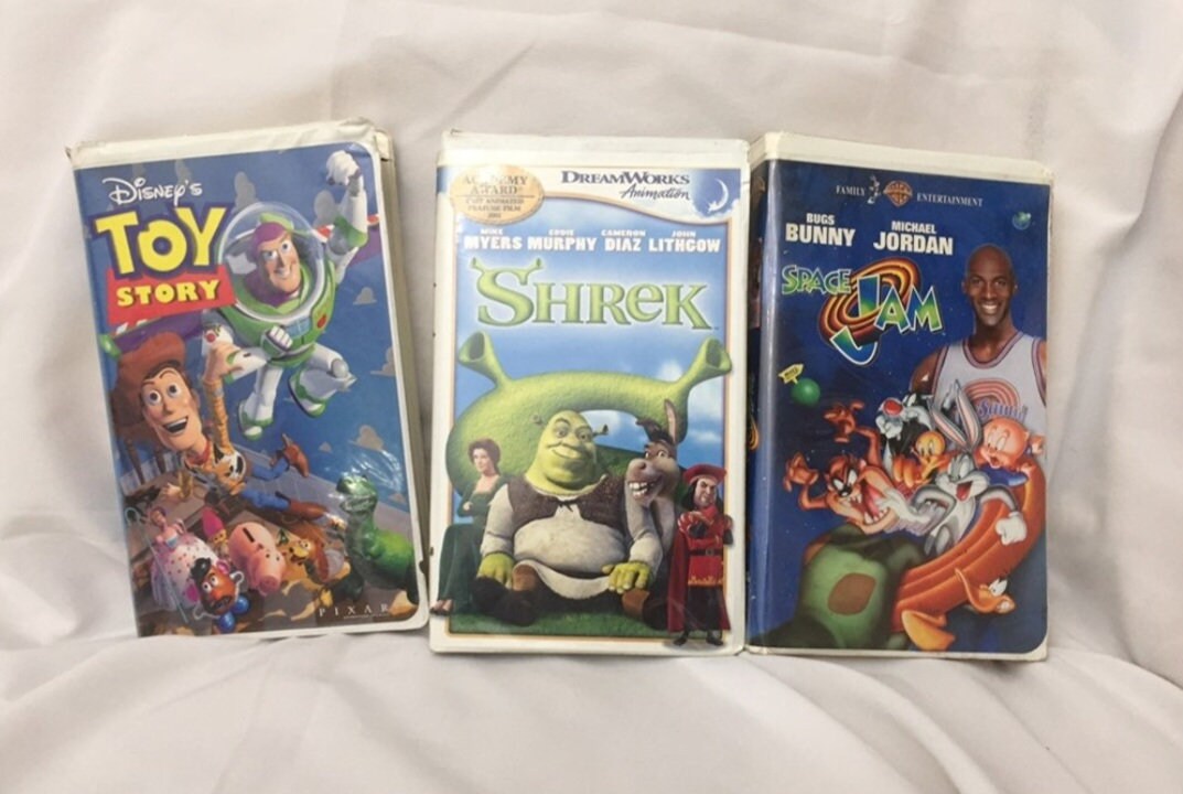 VHS Toy Story, Shrek, Space Jam - Etsy