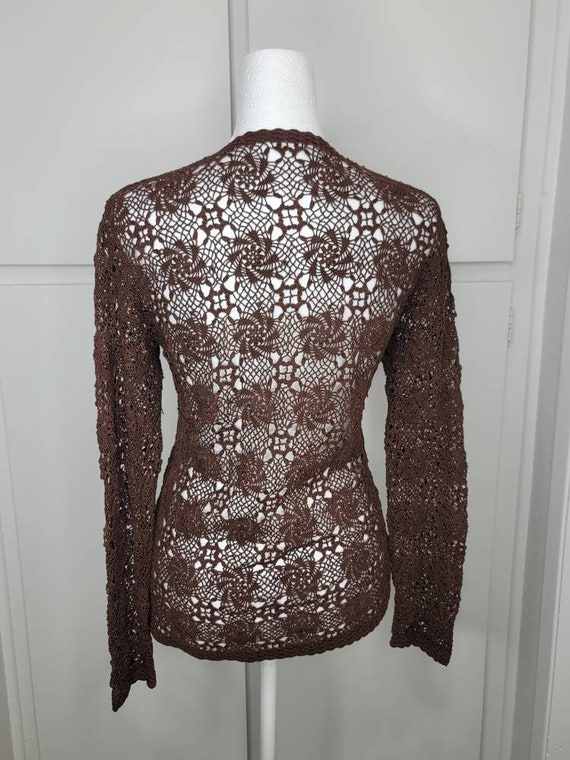 Brown Crochet Sweater - Gem