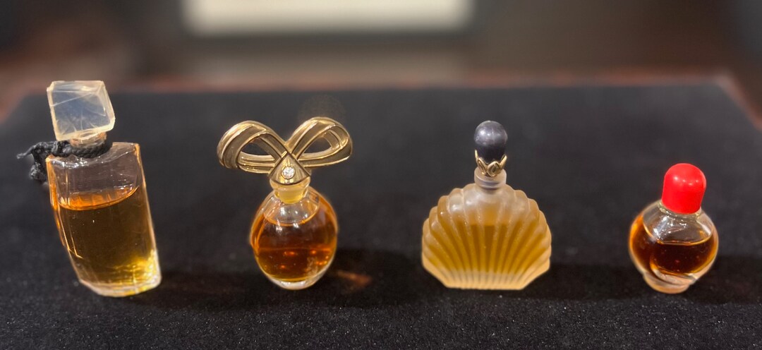 4 Vintage Designer Luxury Mini Perfume Lot Parfumes Intl Black Pearls ...