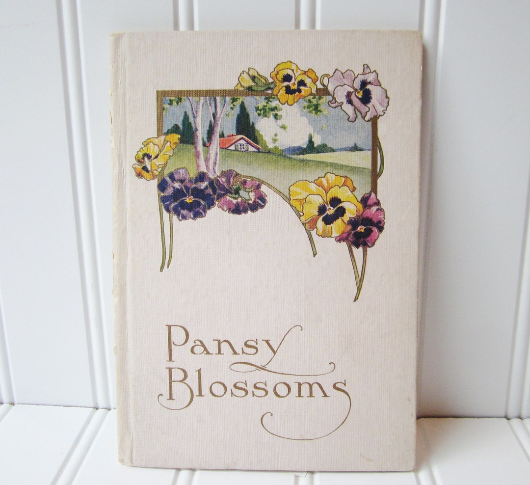 Antique Pansy Blossoms Poetry Book, Poems and Flower Book - Etsy
