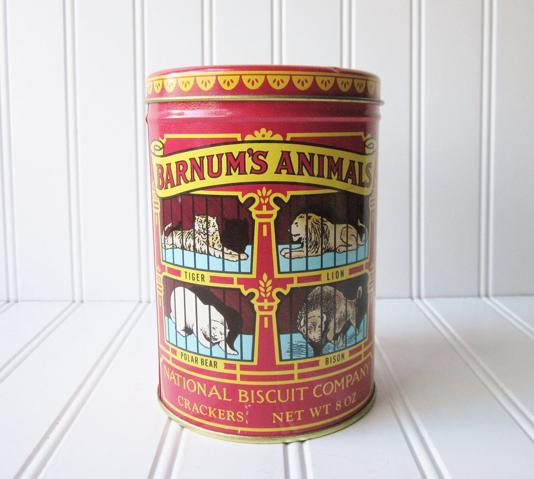 Vintage Barnum's Tin, 1979 Barnum's Animals National Biscuit Company ...