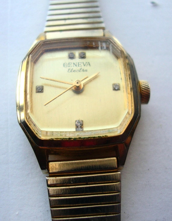 Vintage 1960's Ladies Geneva Electra Mechanical Watch… - Gem