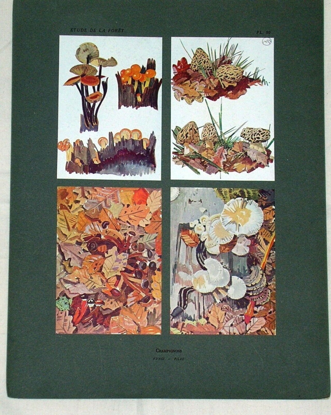 1927 MATHURIN MEHEUT Etude De La Foret Print, A. Levy, Paris Plate # 90 ...