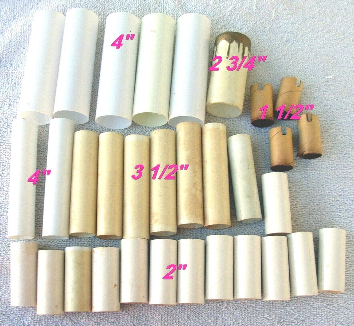 32 Vintage Chandelier Lamp Socket Covers, Carboard & Plastic Lot 25 - Etsy