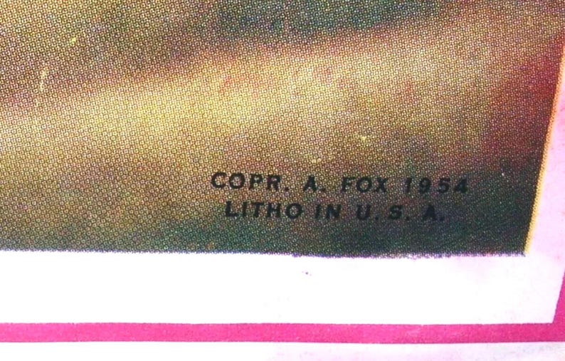 1954 Fireside Glow Lithograph: Vintage Pin-up Calendar Art - Etsy