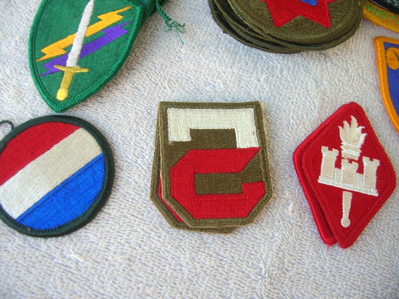 82 Vintage Military Cloth Fabric Insignia Patches Army - Etsy