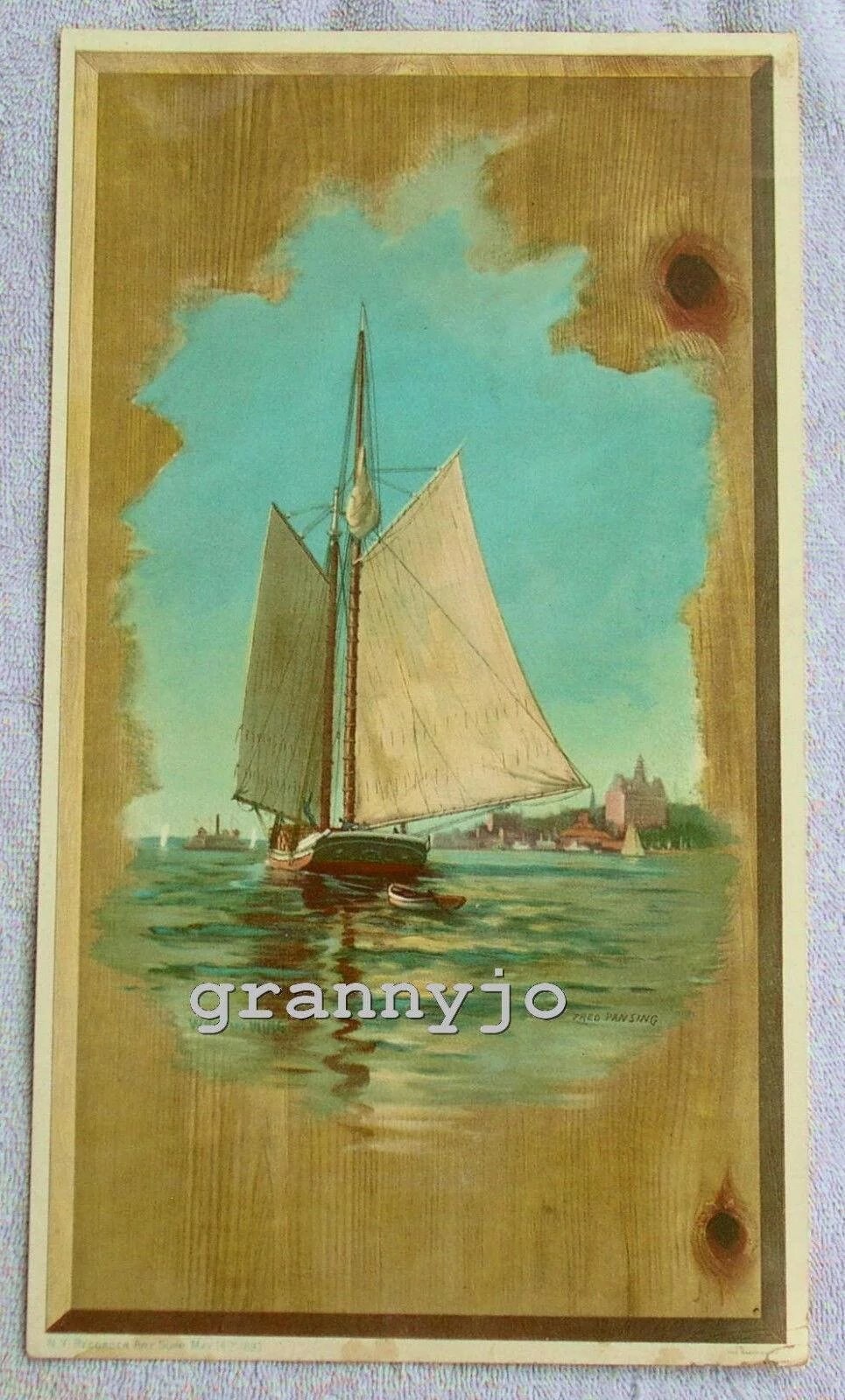 Fred Pansing Chromolithograph Wing and Wing Listed Artist, Original ...