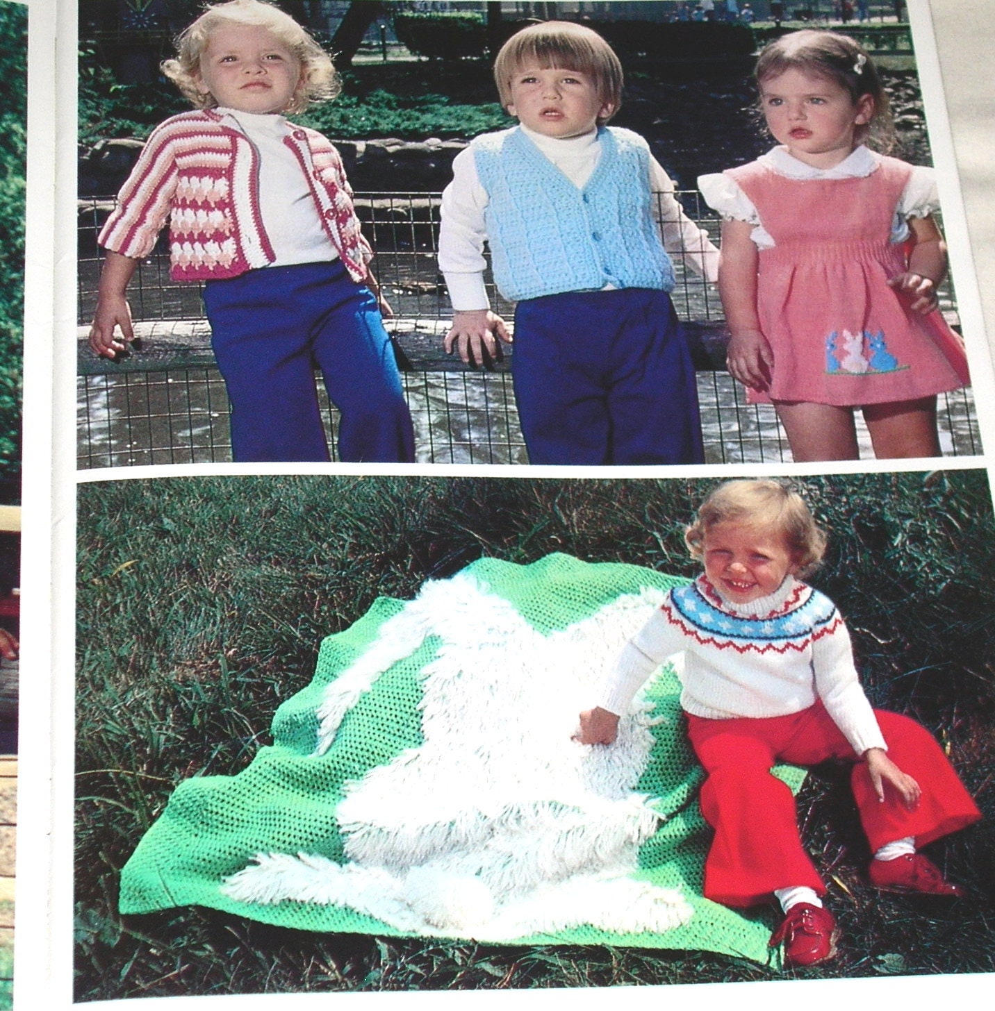 6 Vintage 1970's Crochet, Knitting Pattern Books, Infants, Adults ...