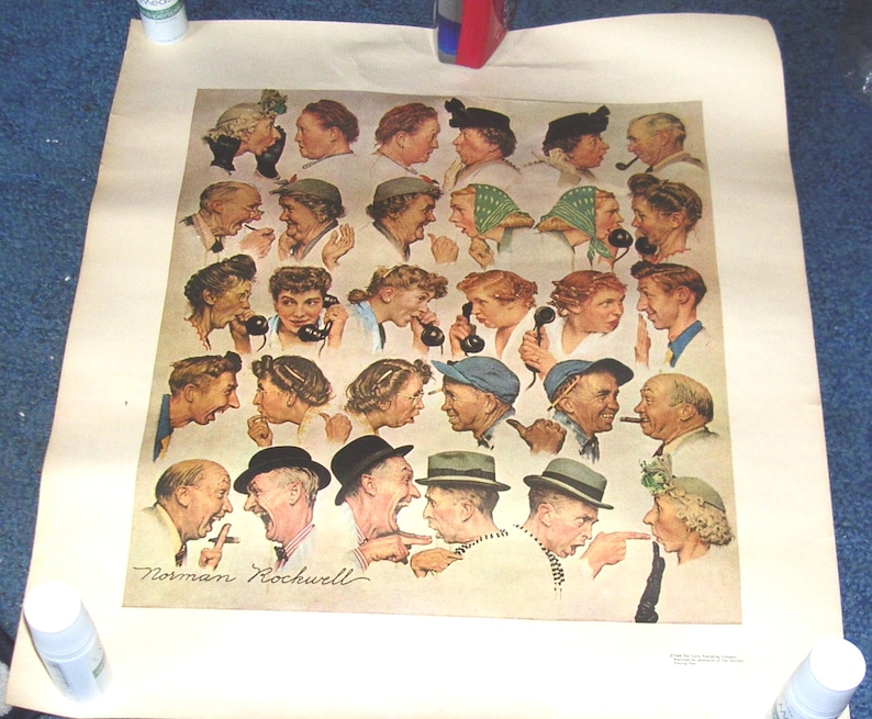 1948 Norman Rockwell THE GOSSIPS Print. by Curtis Publishing Co.. 19 X 20 - Etsy