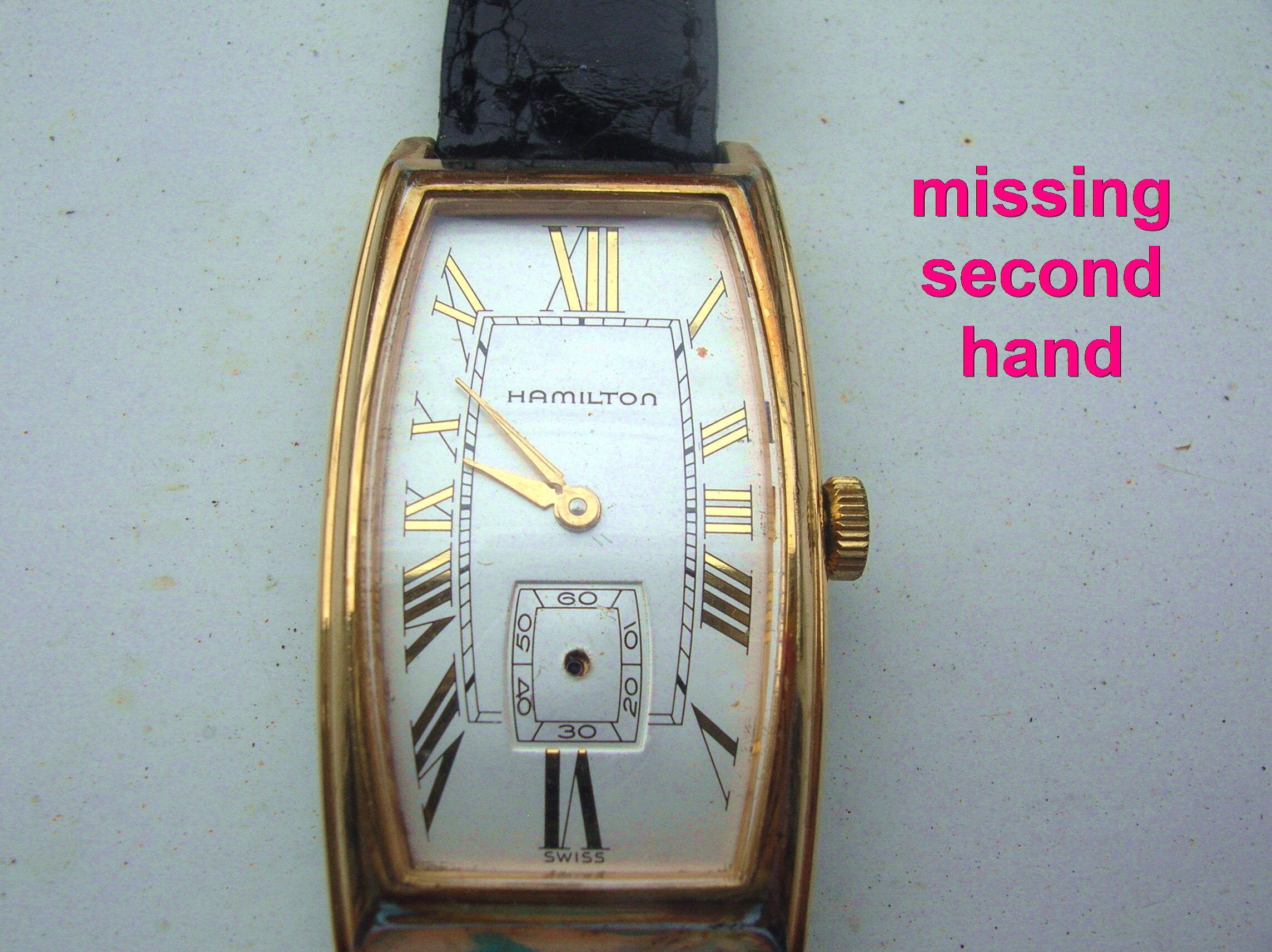 Vintage Hamilton #1132 Quarts Watch, Small Second Box Working New ...