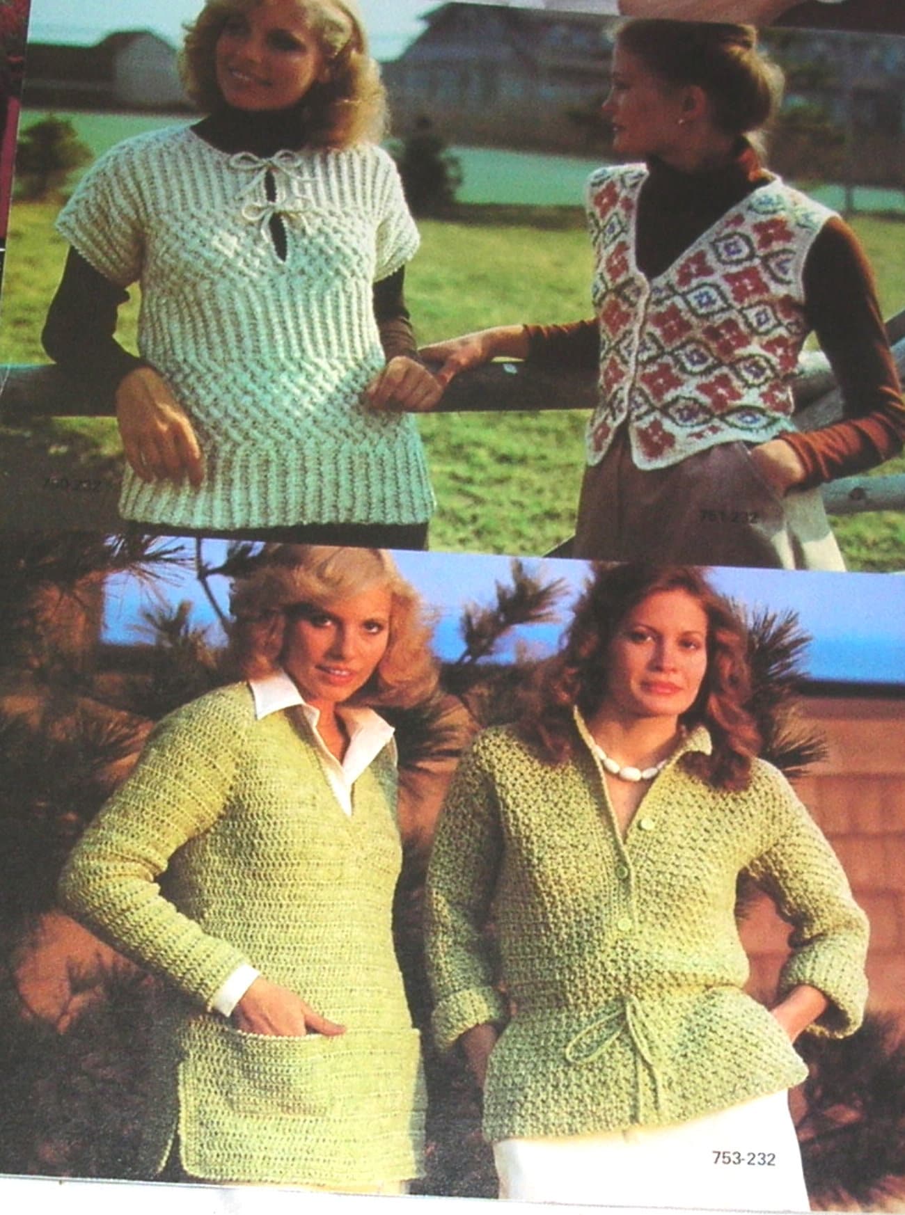 4 Vintage 1960's/70's Crochet, Knitting Pattern Books, Bernat ...