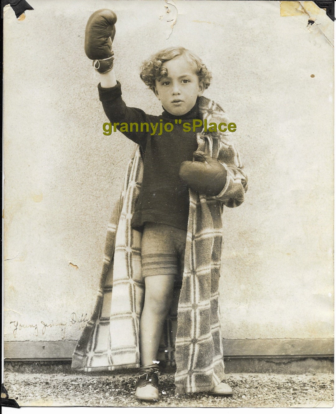 1900 Boxing Photograph of a Young Jimmy Duffy, Boxing Champ - Etsy