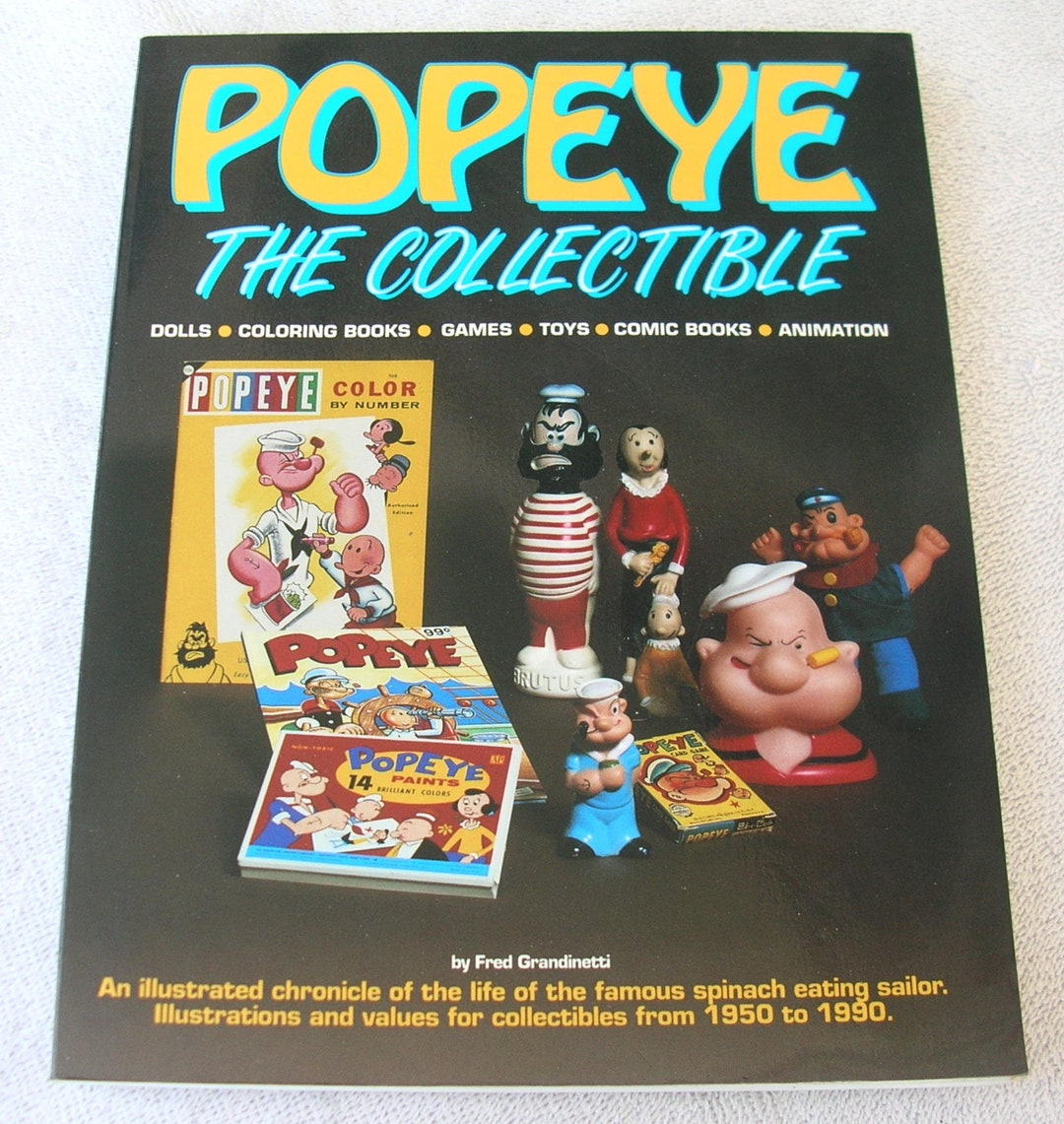 1990 POPEYE the Collectible Book by Fred Grandinetti - Etsy