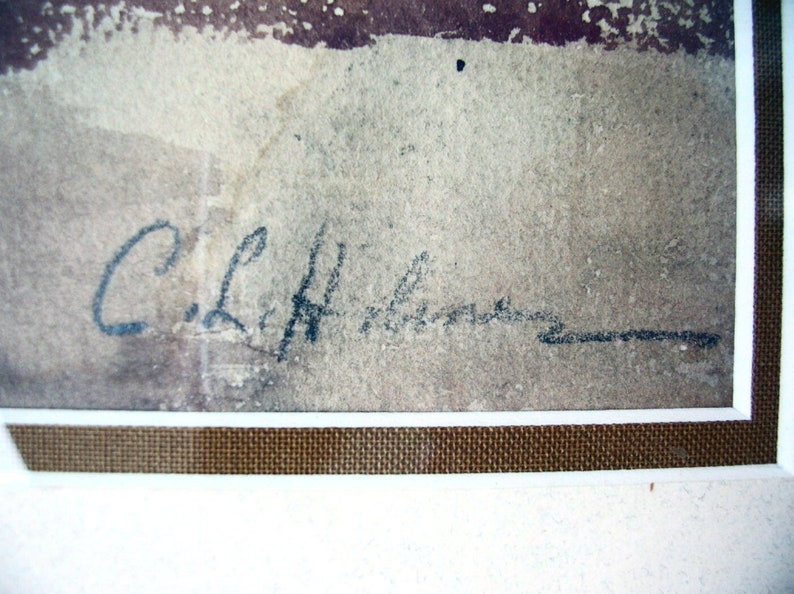 Mid 20th Cent. Watercolor, Signed C L Hobson? Professionally Framed ...