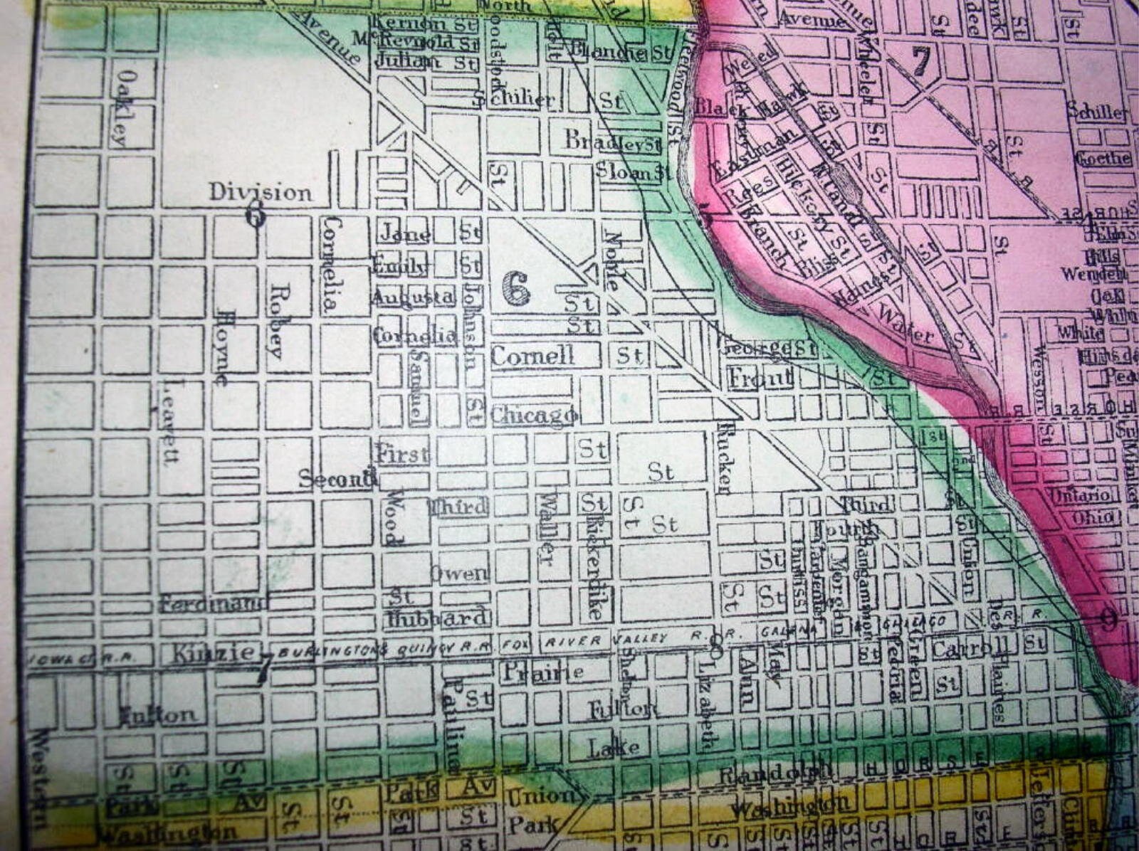 Original 1860 Mitchell Map of ILLINOIS & Plan OF CHICAGO Insert - Etsy