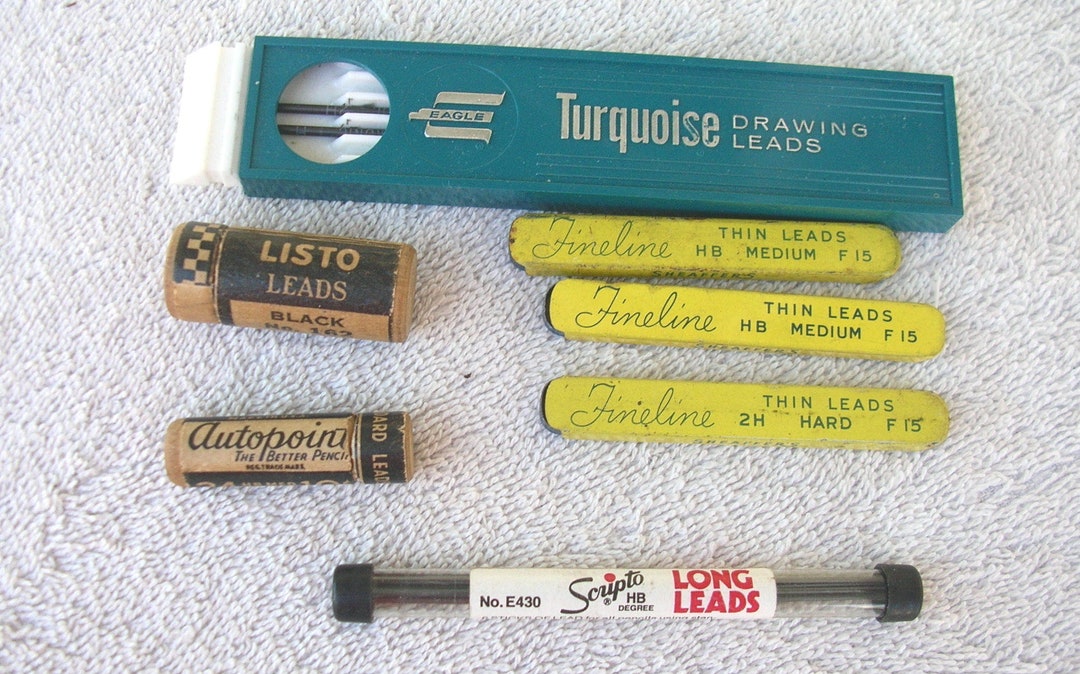 Lot of 7 Vintage Mechanical Pencil Leads Sheaffer, Scripto, Listo ...