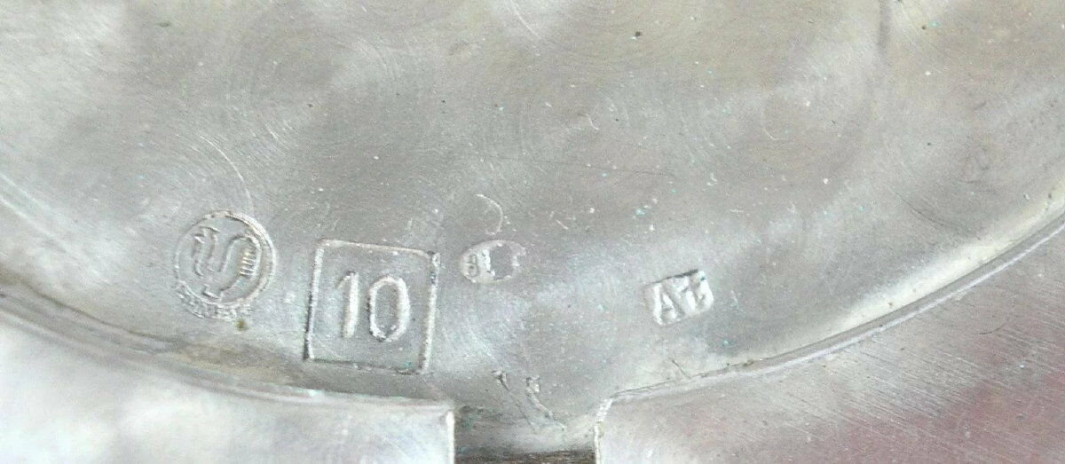 Vintage 1930's/40's European Silver Compact 94.9 Grams, Art Deco Style ...