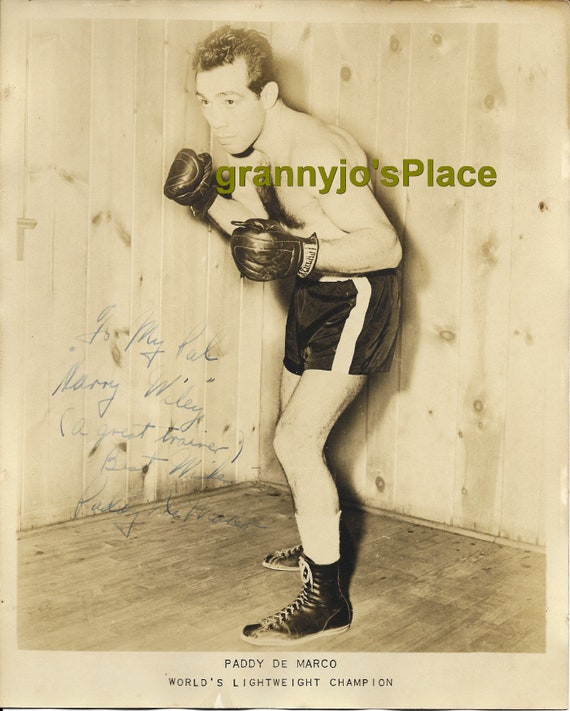 Original 1954 Paddy De Marco Hand Signed Autograph 8 X 10 - Etsy Ireland