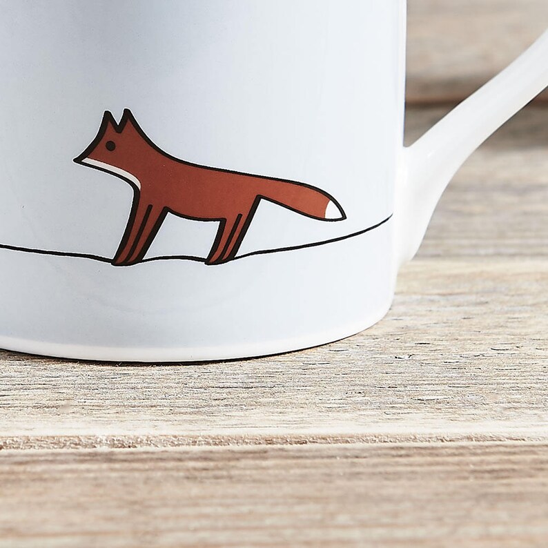Fox Mug Fine Bone China Coffee Mug Fox Gifts Woodland | Etsy UK