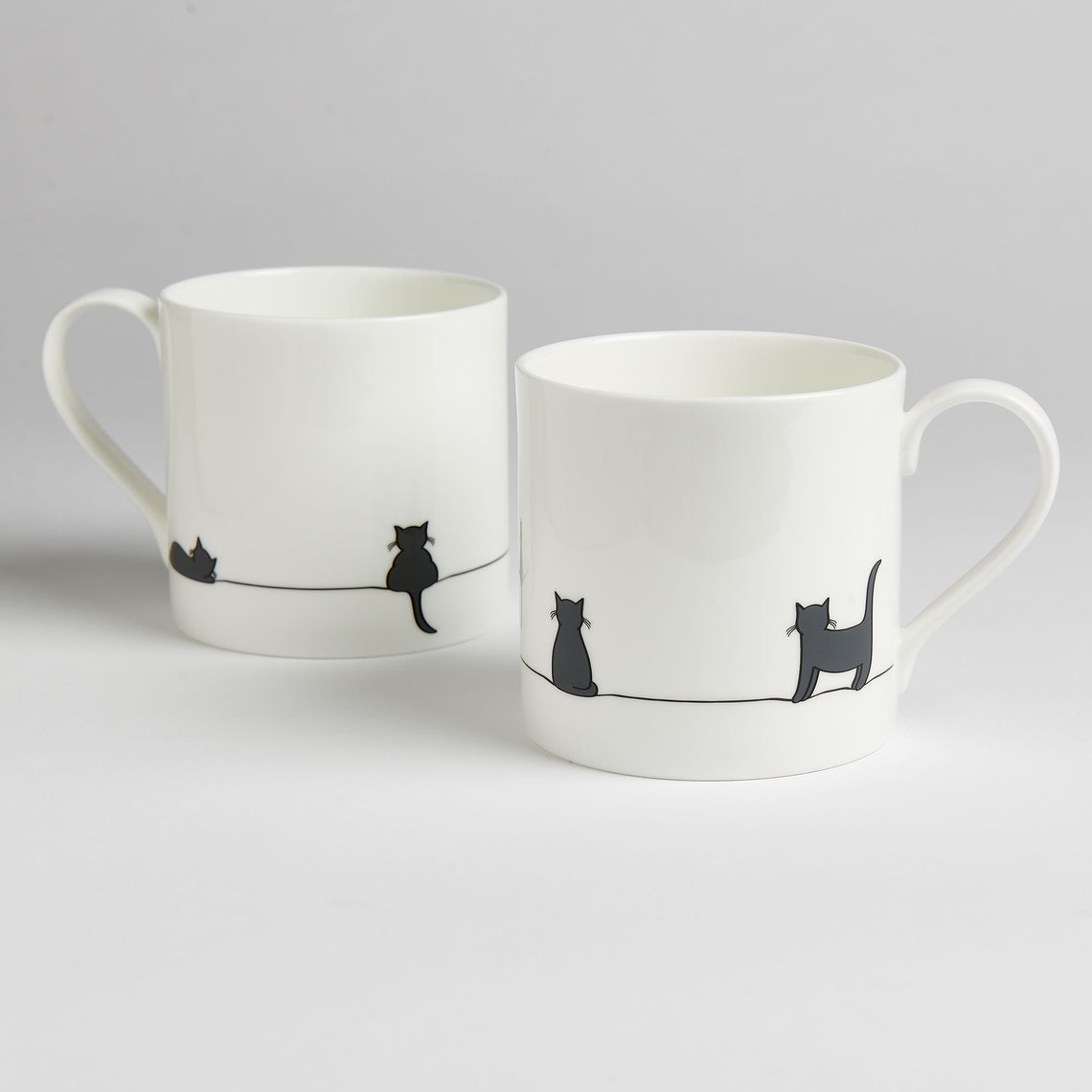 Cat Collection Large Fine Bone China Mug British Made Luxury | Etsy