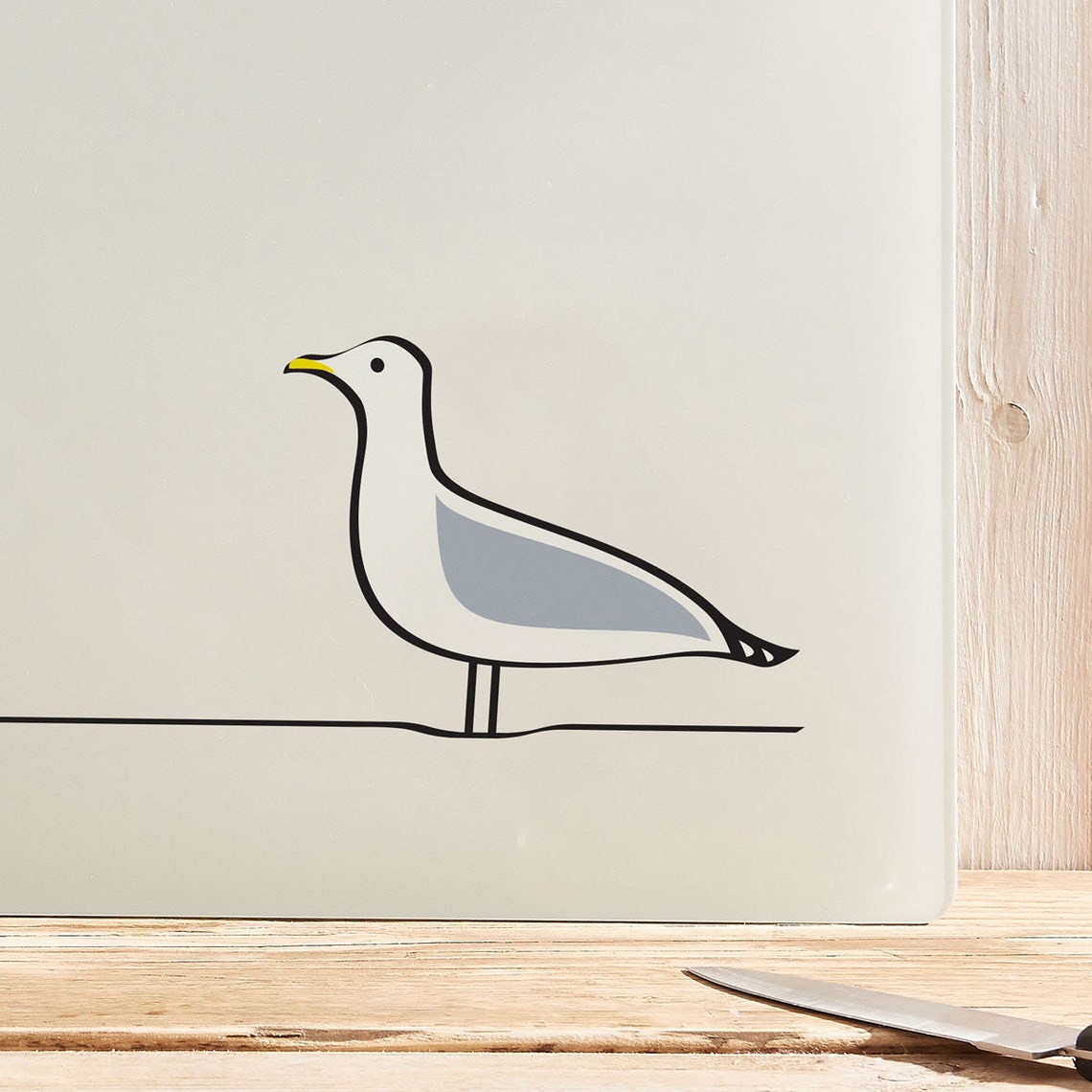Seagull Glass Worktop Saver Chopping Board, Cutting Board, Seaside Gift ...
