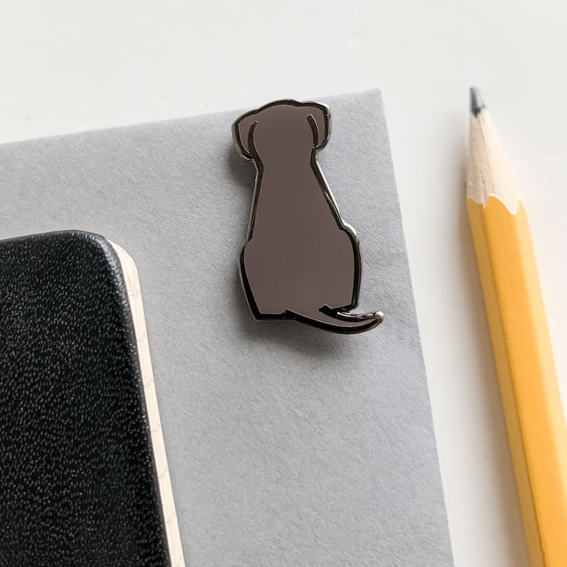 Sitting Dog Enamel Pin Enamel Lapel Pin Dog Pin Dog Lover | Etsy