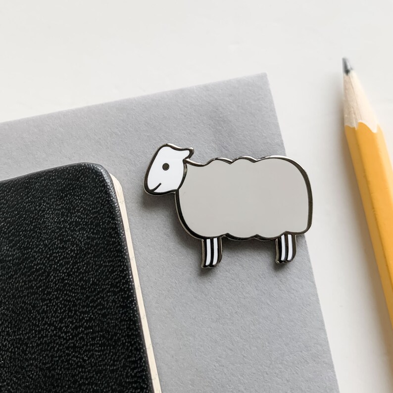 Sheep Enamel Pin Enamel Lapel Pin Animal Pin Farm Pin - Etsy